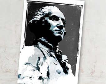 George Washington First U.S. President Commander in Chief Print Poster ...