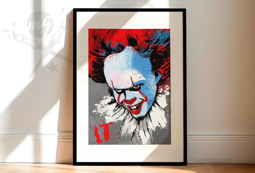 Pennywise the Clown Art Print | Stephen Kings IT, Fan Art Movie Poster ...