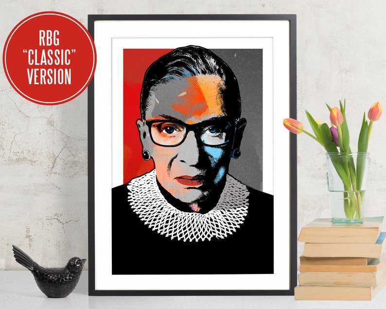 RBG Ruth Bader Ginsburg Art Print Political Art Feminist - Etsy