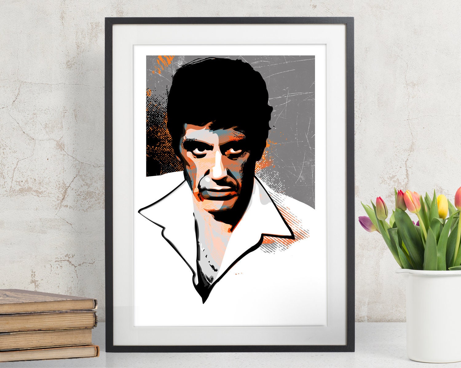 Scarface Al Pacino Art Print Scarface poster fan art | Etsy