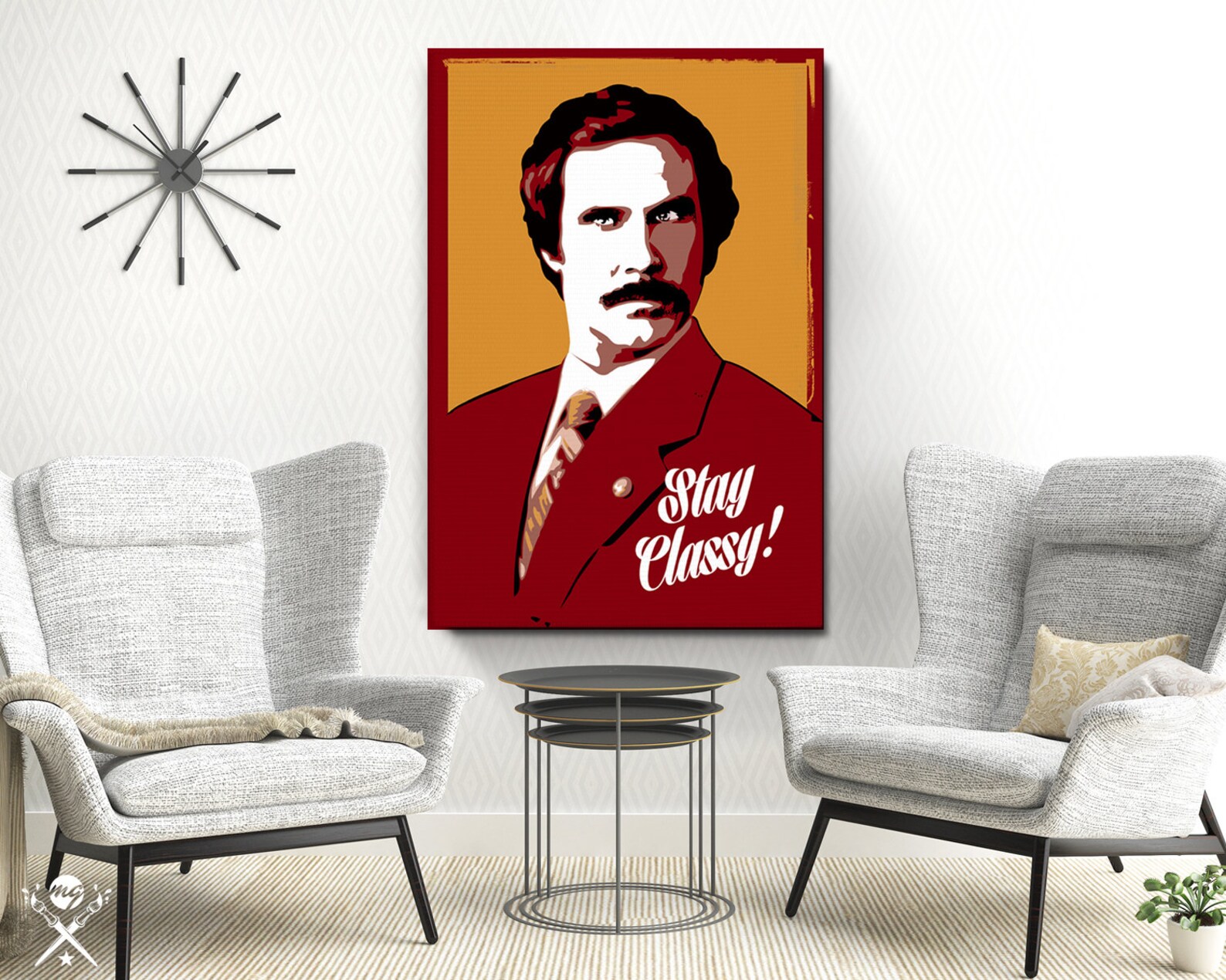 Will Ferrell Fan Art Anchorman Poster Pop Art Celebrity | Etsy