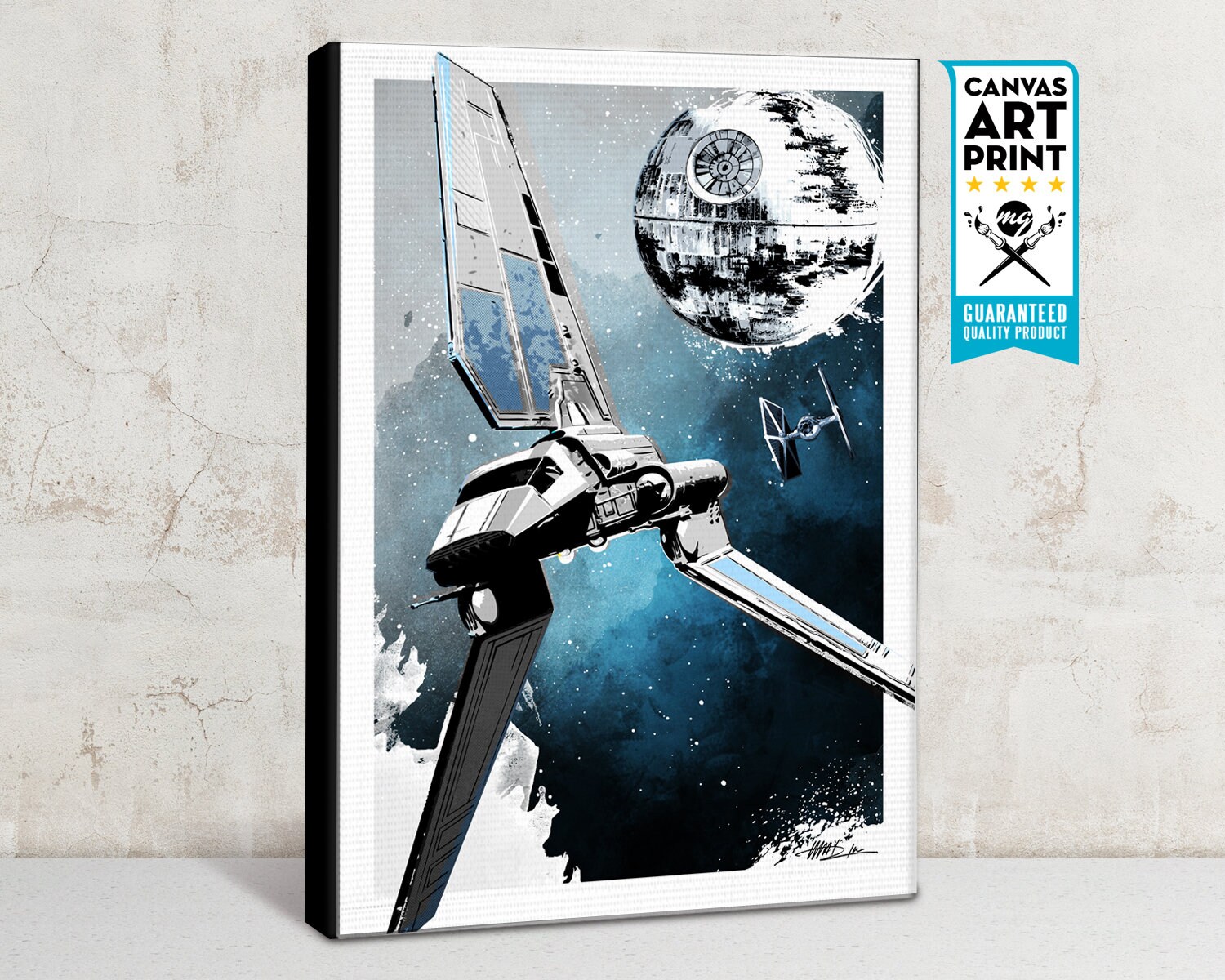 Star Wars Death Star and Darth Vader Shuttle Tydirium Star | Etsy