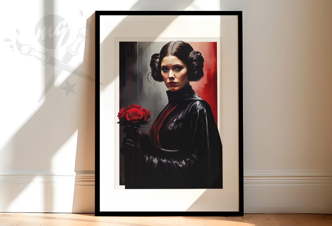 Gothic Princess Leia Star Wars Art Print | Collectible Star Wars Gift ...