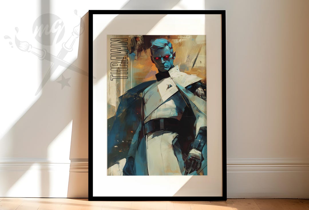 Grand Admiral Thrawn Star Wars Poster | Star Wars Art | Great Gift ...