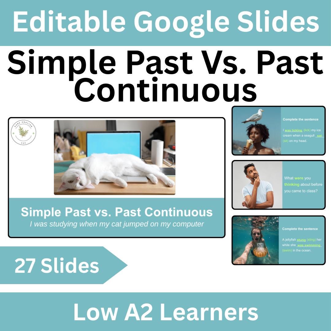 ESL | Simple Past Vs. Past Continuous | Slide Show | Low A2 | Grammar ...