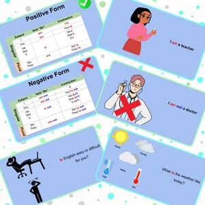 ESL/TEFL | Simple Present Verb 'to Be' Slideshow | Low A1 | Grammar ...