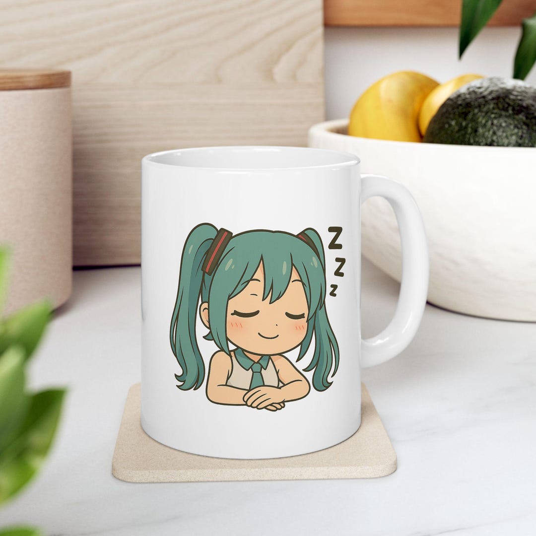 Hatsune Miku Ceramic Mug, Anime Gift - Etsy