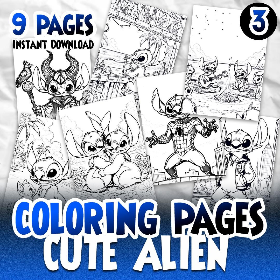 Cute Alien Coloring Pages for Kids | Fun Printable Activity Sheets ...