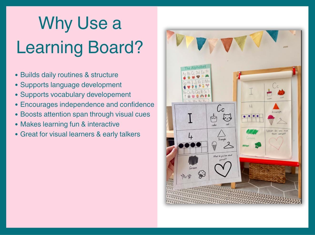 Circle Time Learning Board Printable Blueprint | Toddler & Preschool ...
