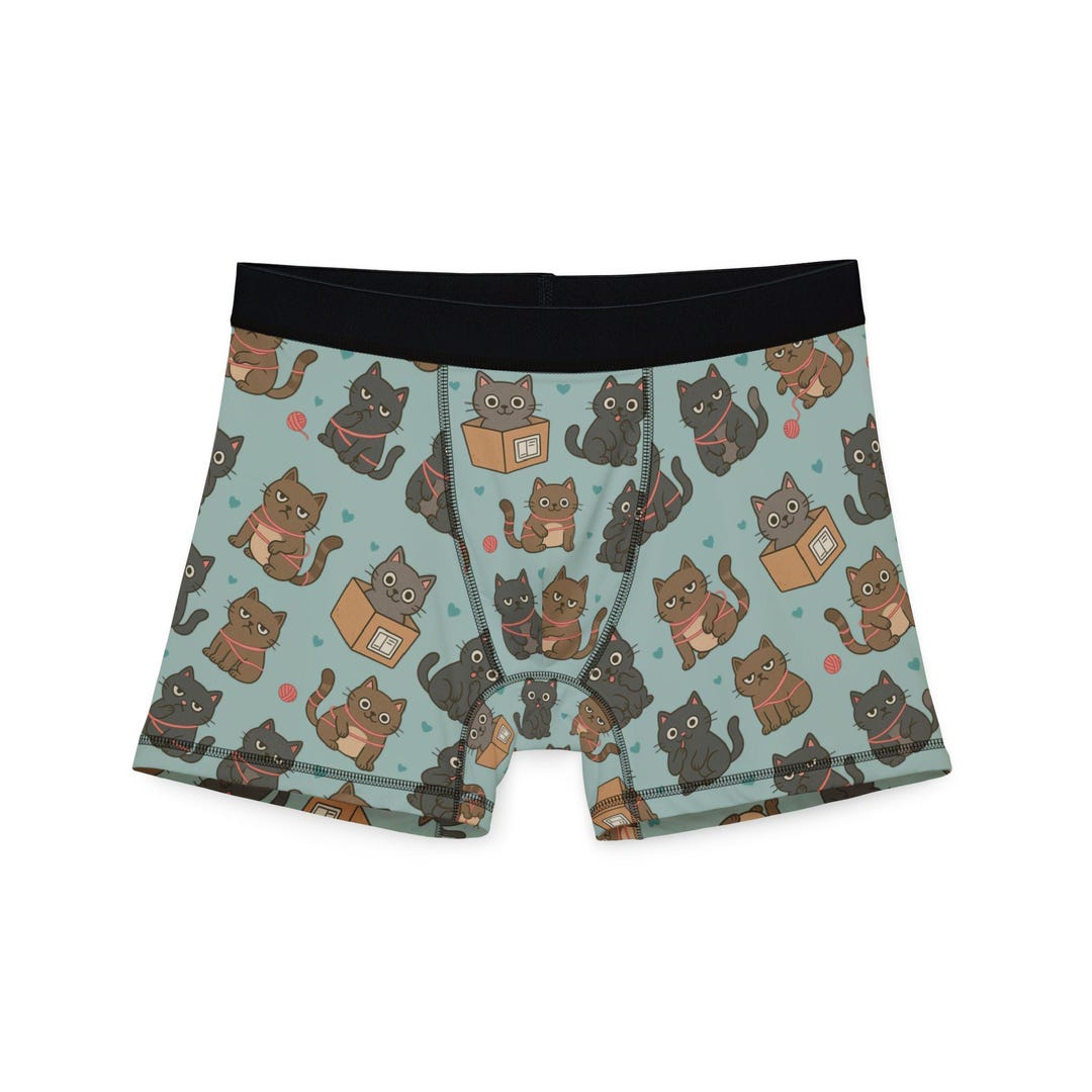 Cats Being Cats Boxers | Fun Gift for Cat Lovers | Comfortable Men's ...