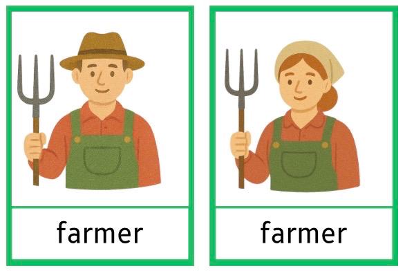 Farm Vocabulary Flashcards – Printable PDF for Preschool & Kindergarten ...