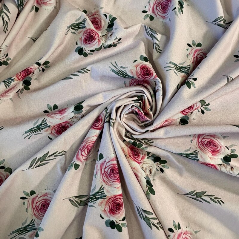 Floral Knit Fabric - Etsy