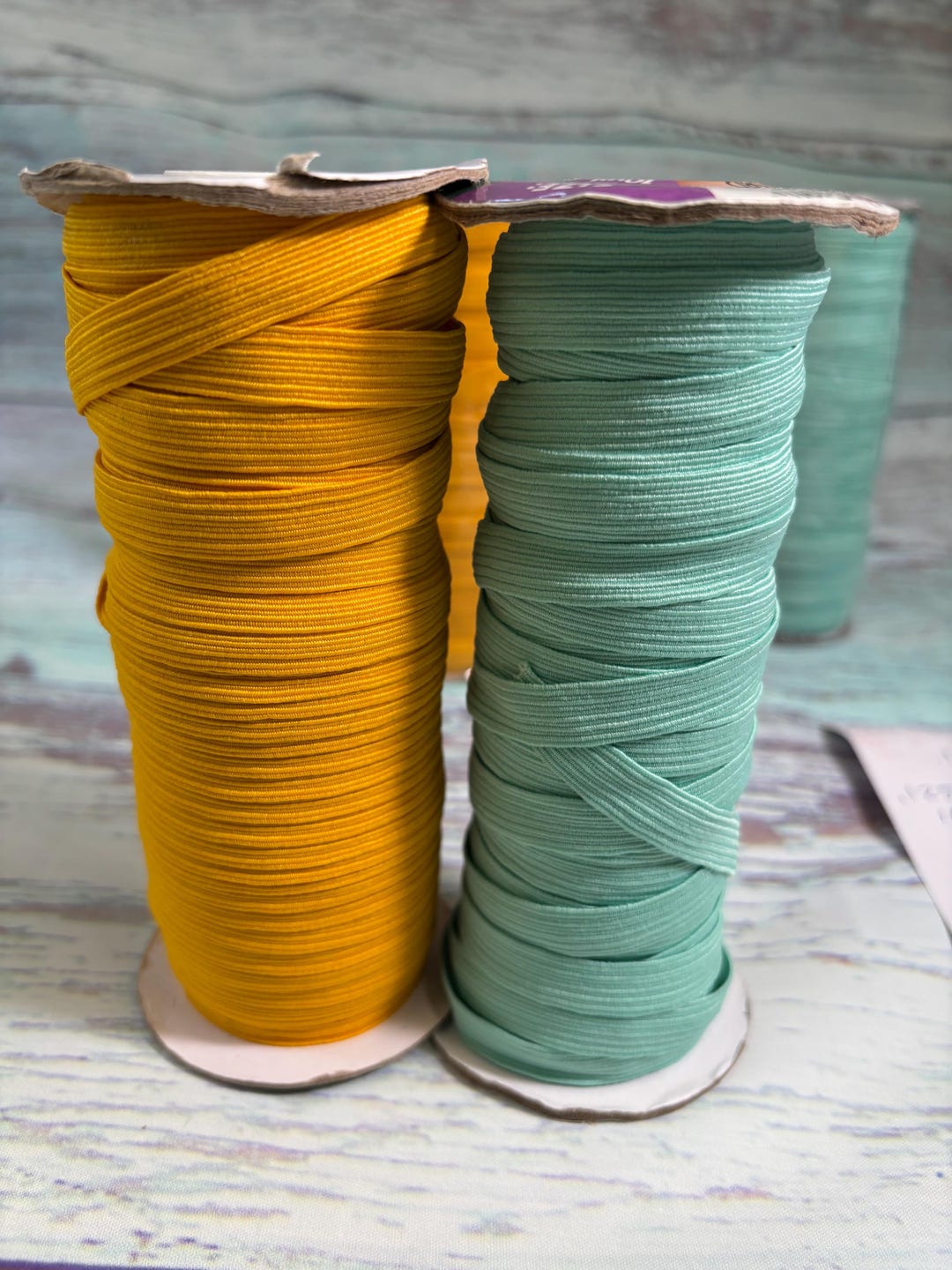 Aqua or Yellow Braided Elastic, By-the-yard 3/4 Inch Elastic, Waistband ...