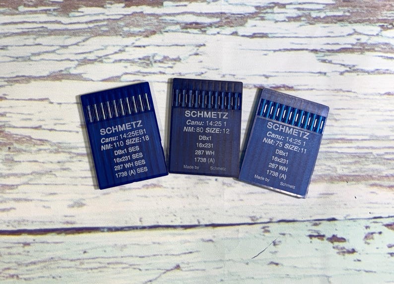 10 Pack Industrial Lockstitch Machine Needles Variety Set, Sz 18 SES ...