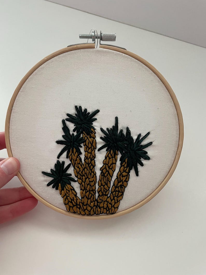 Joshua Tree Embroidery Hoop Art - Etsy