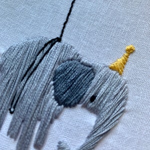 Elephant Balloon Embroidery Pattern | Digital Tutorial - Etsy