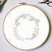 Letter O Botanical Embroidery Design | Floral Monogram PDF Embroidery ...