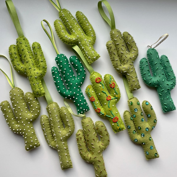 Cactus Ornament - Etsy