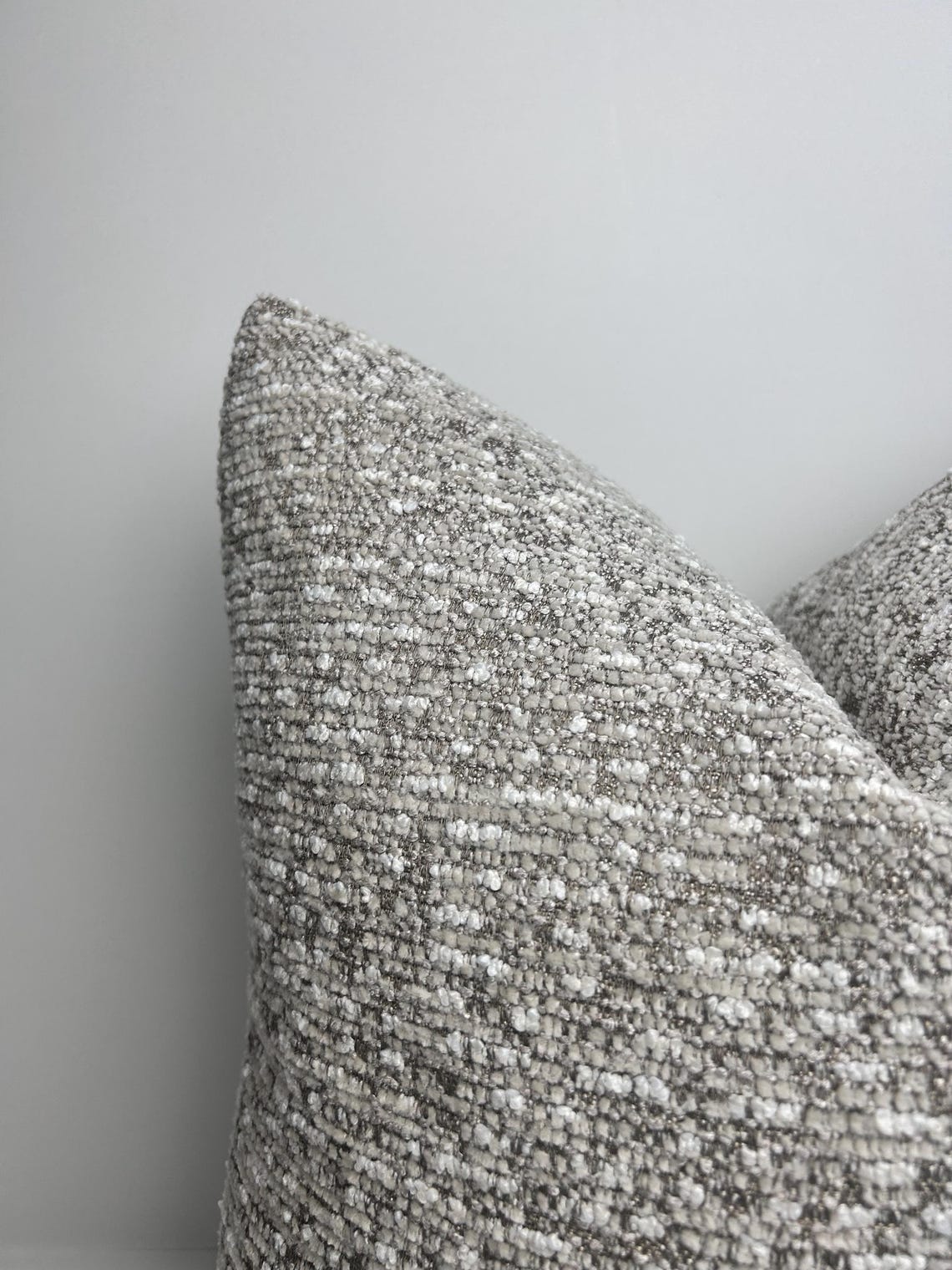 Minimalist Light Grey Textured Pillow Cover 45x45cm | Modern Cushion ...