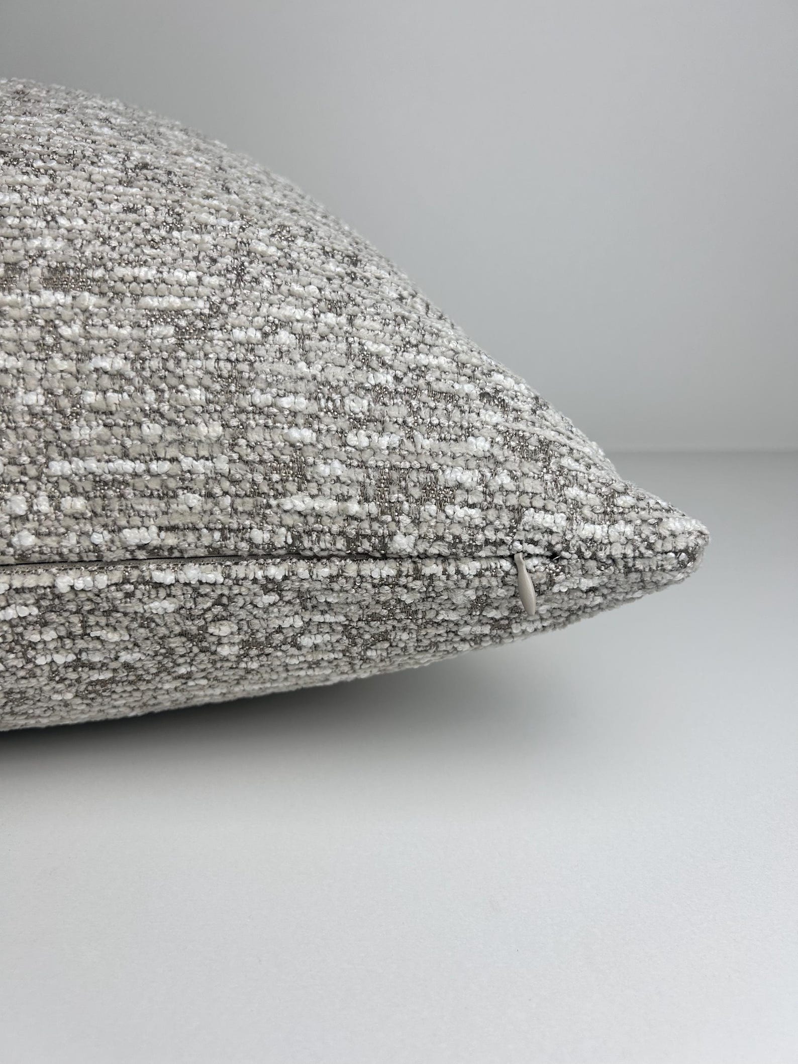 Minimalist Light Grey Textured Pillow Cover 45x45cm | Modern Cushion ...
