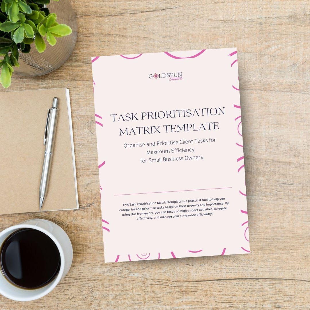 Task Prioritization Decision Matrix | Customisable Task Priority ...