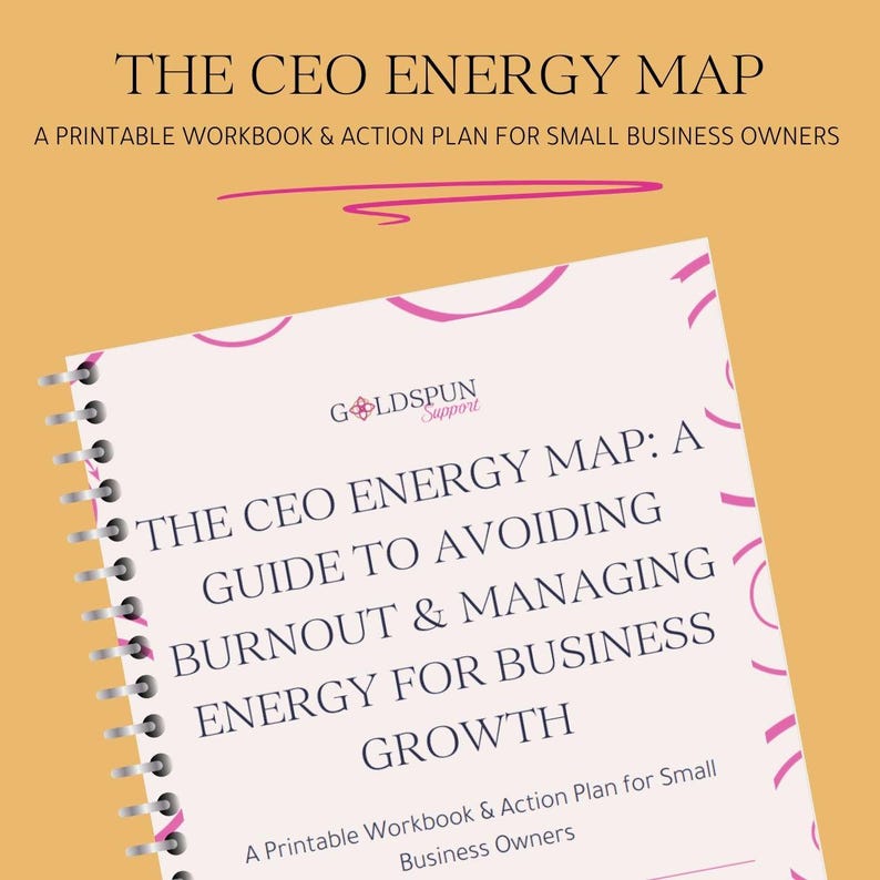 CEO Energy Map Guide: Mindful Business Productivity Planner (PDF ...