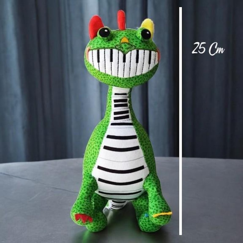 Pianosaurus Plush, Pianosaurus Poppy Playtime Plush, Poppy Playtime ...