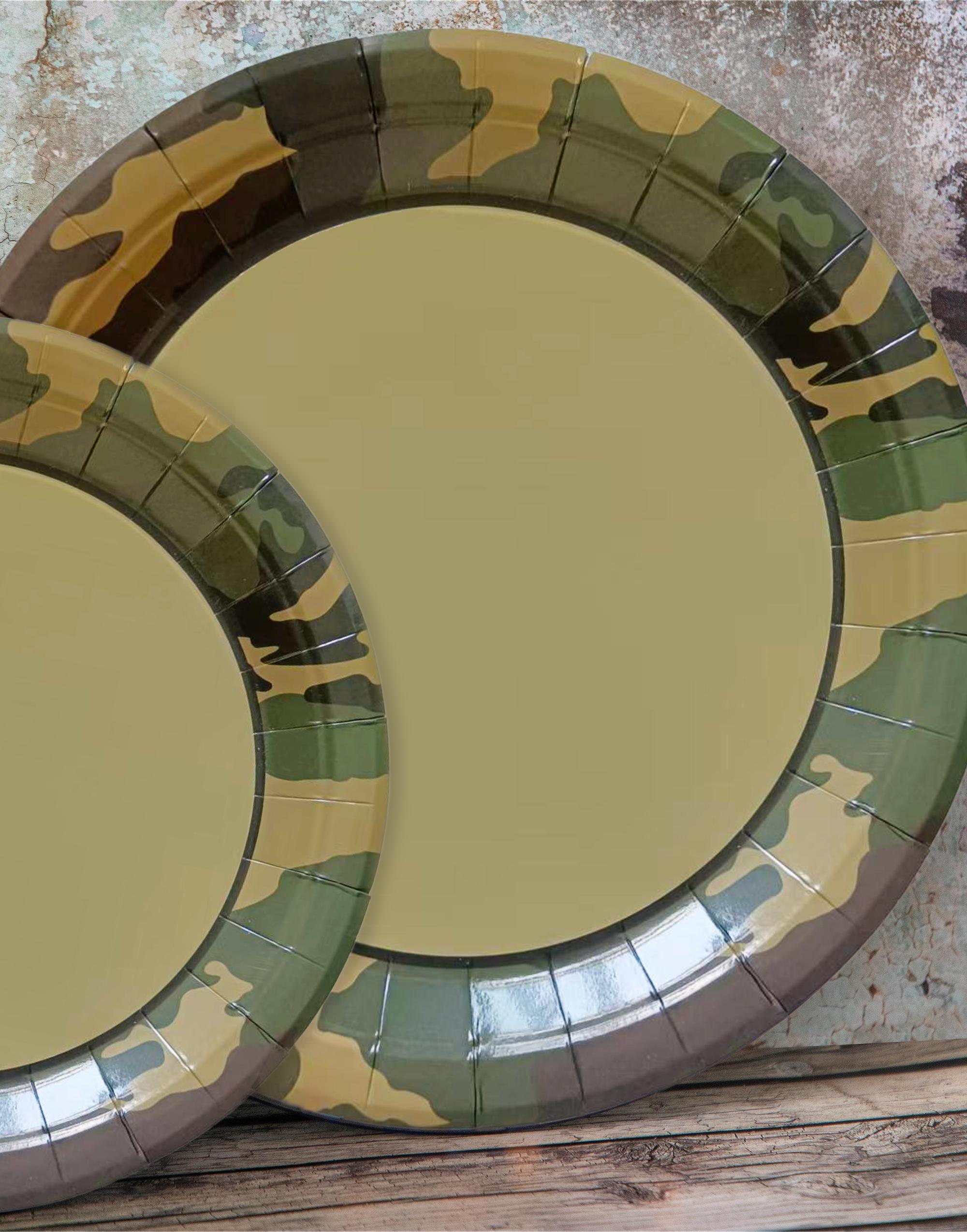 Army Party Decorations - Camo Party Supplies - Paper Plates, Napkins ...