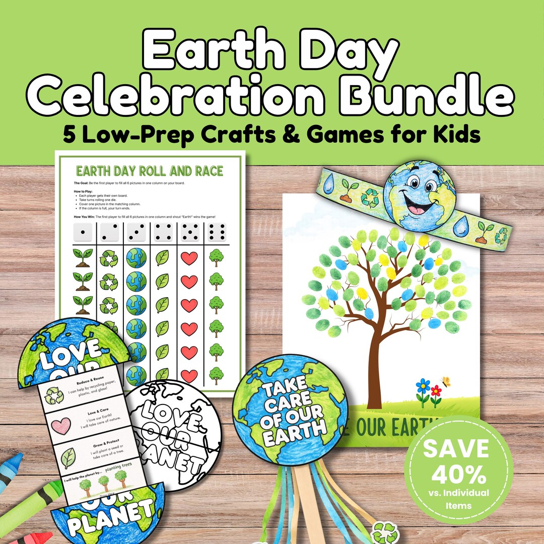 Earth Day Classroom Activities for Kids, 5 Low-prep Crafts and Games ...