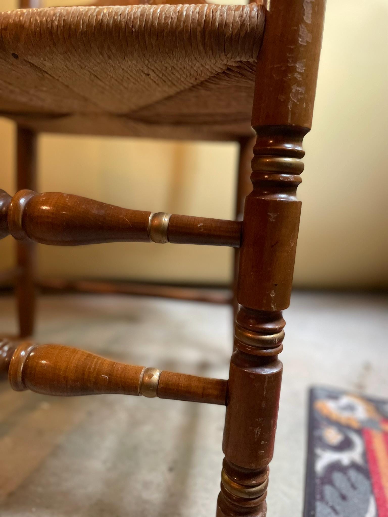 Heirloom Nutmeg Maple Colonial Ladderback Chair | Early American ...