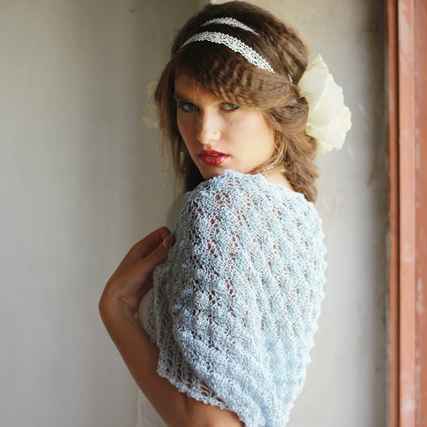 Blue Lace Shrug - Etsy