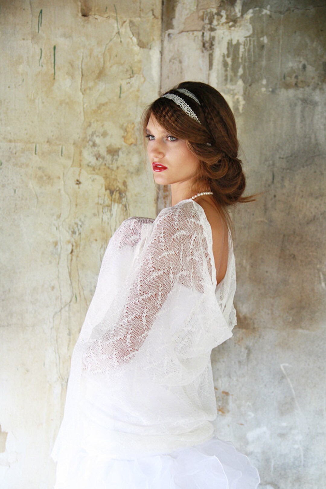 Bridal Lace Scarf Wedding Shawl Linen Scarf Champagne Bridal Cover up ...