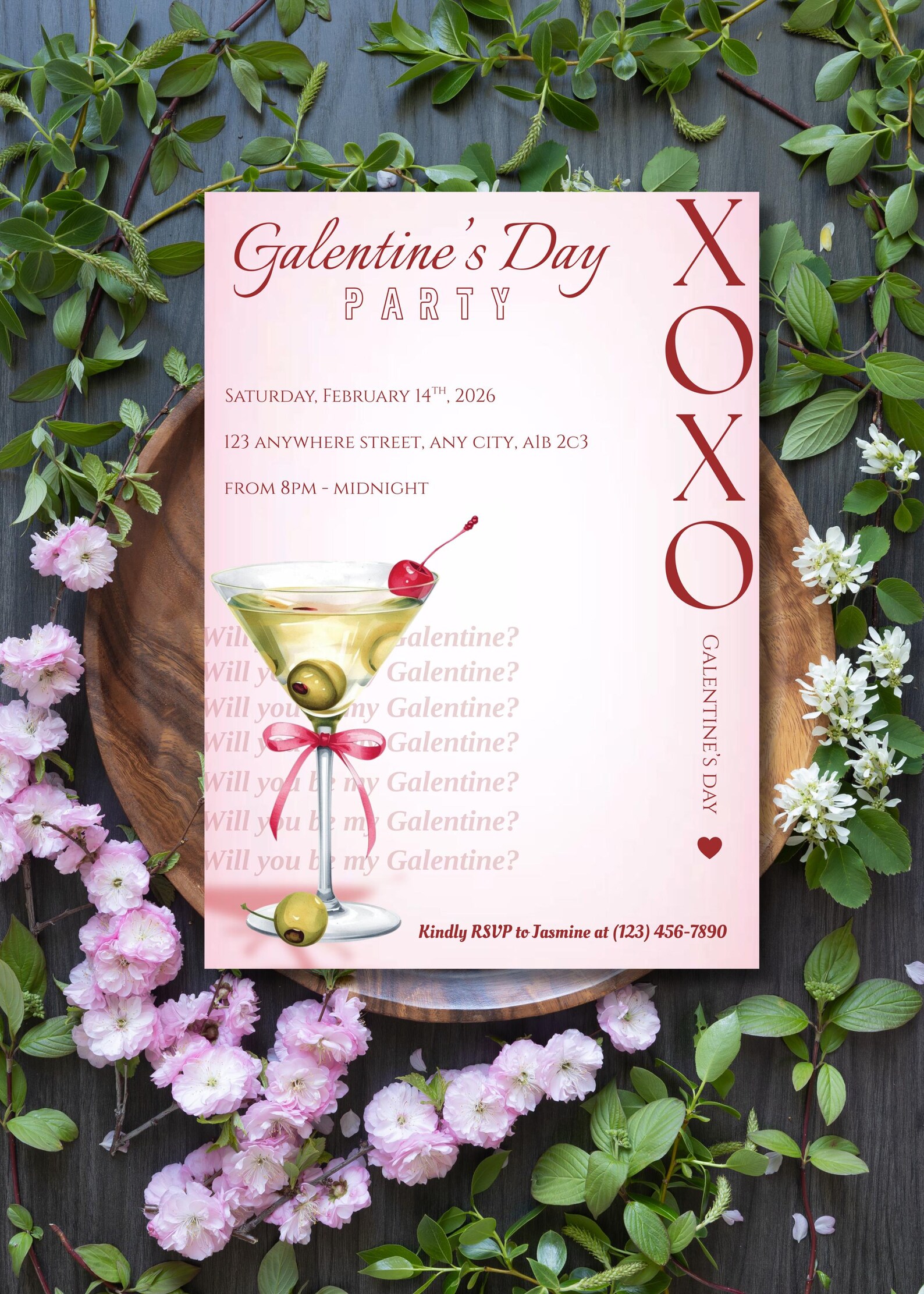 Invitación para el Día de San Valentín / Fiesta de San Valentín ...
