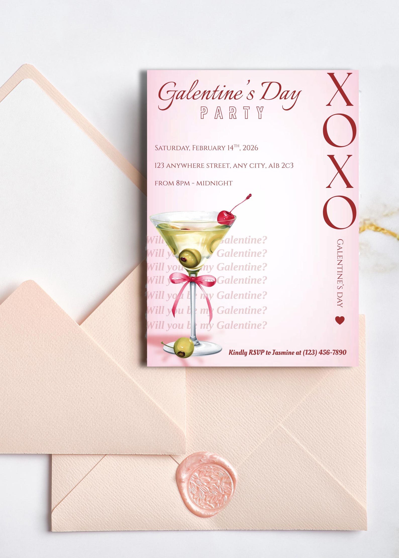 Invitación para el Día de San Valentín / Fiesta de San Valentín ...