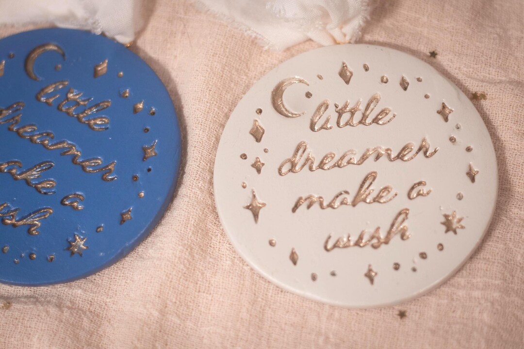 Celestial Clay Banner Ornament– Moon and Stars Nursery Decor, Gift ...