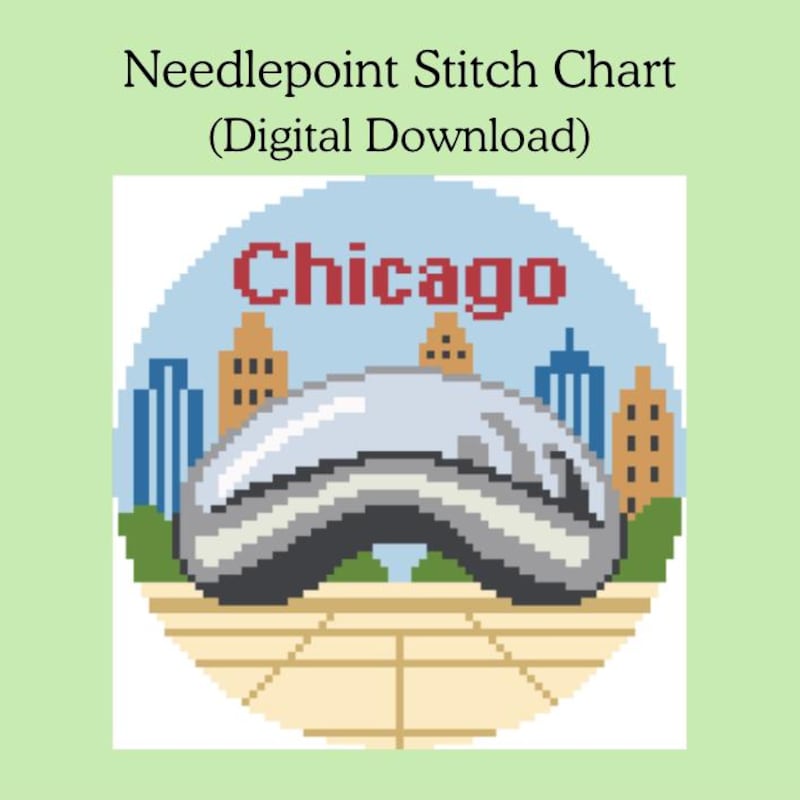 Chicago Needlepoint Pdf - Etsy