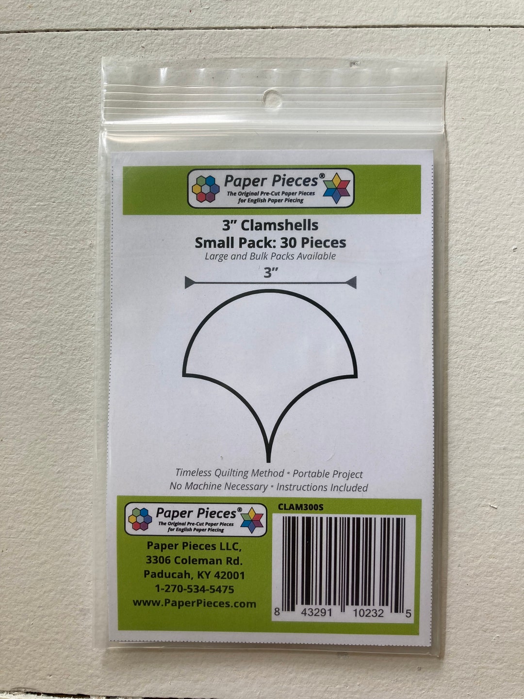 Clamshell Paper Pieces for English Paper Piecing EPP 3 - Etsy