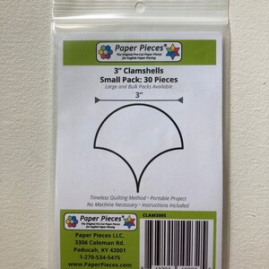 Clamshell Paper Pieces for English Paper Piecing EPP 3 - Etsy