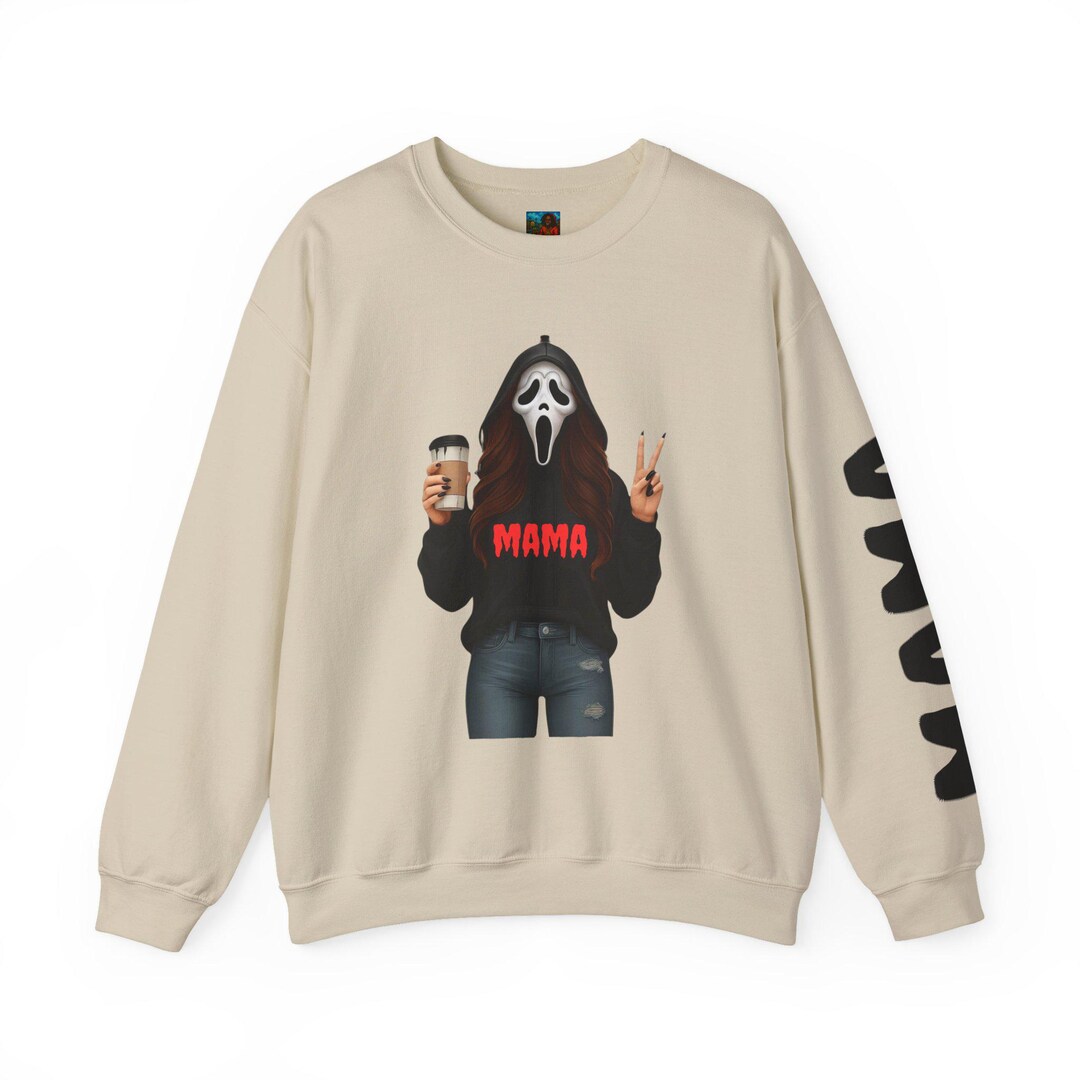 Ghostface Mama Sweatshirt: Scream Movie Halloween Fashion - Etsy
