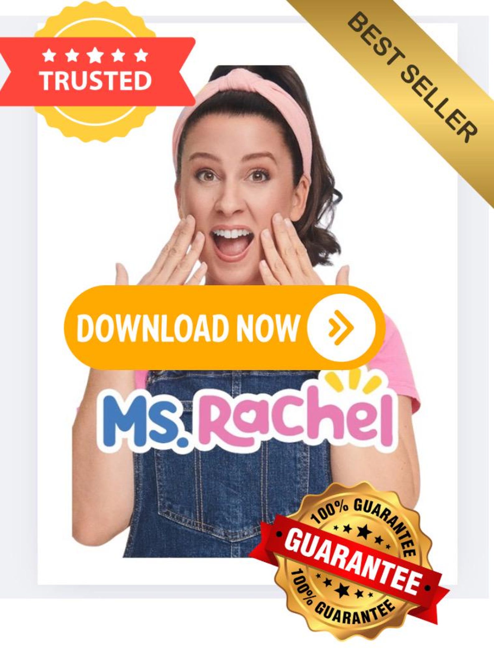 Ms. Rachel Transparent Background Toddler Theme Graphic Digital PNG for ...