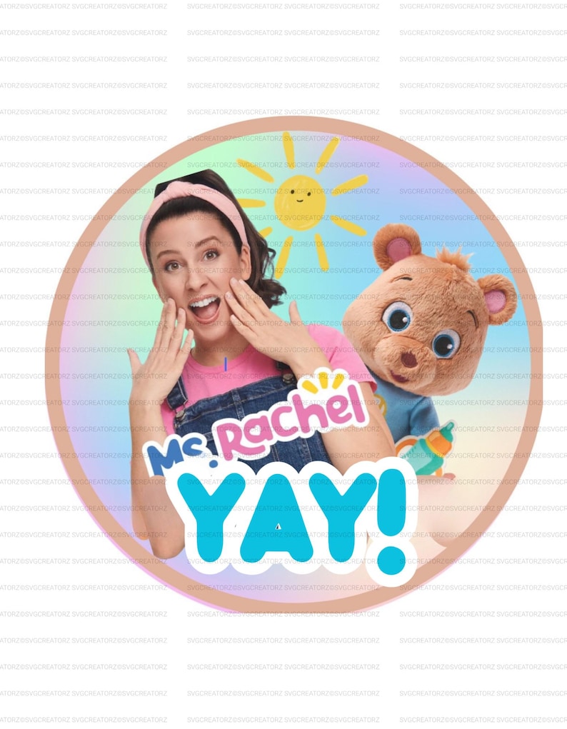 Ms. Rachel Stickers: Printable Reward Stickers for Toddlers (digital ...