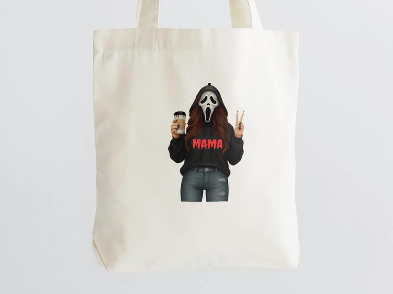 Ghostface Mama Halloween PNG: Spooky Mom Shirt Design (digital Download ...