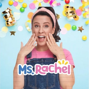 Ms. Rachel Transparent Background Toddler Theme Graphic Digital PNG for ...