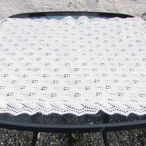 PDF, Baby Blanket, Knitting Pattern, Curving Lace Pattern, DK, 30 X 36 ...