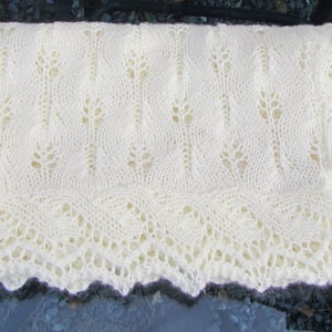 PDF, Baby Blanket, Knitting Pattern, Curving Lace Pattern, DK, 30 X 36 ...
