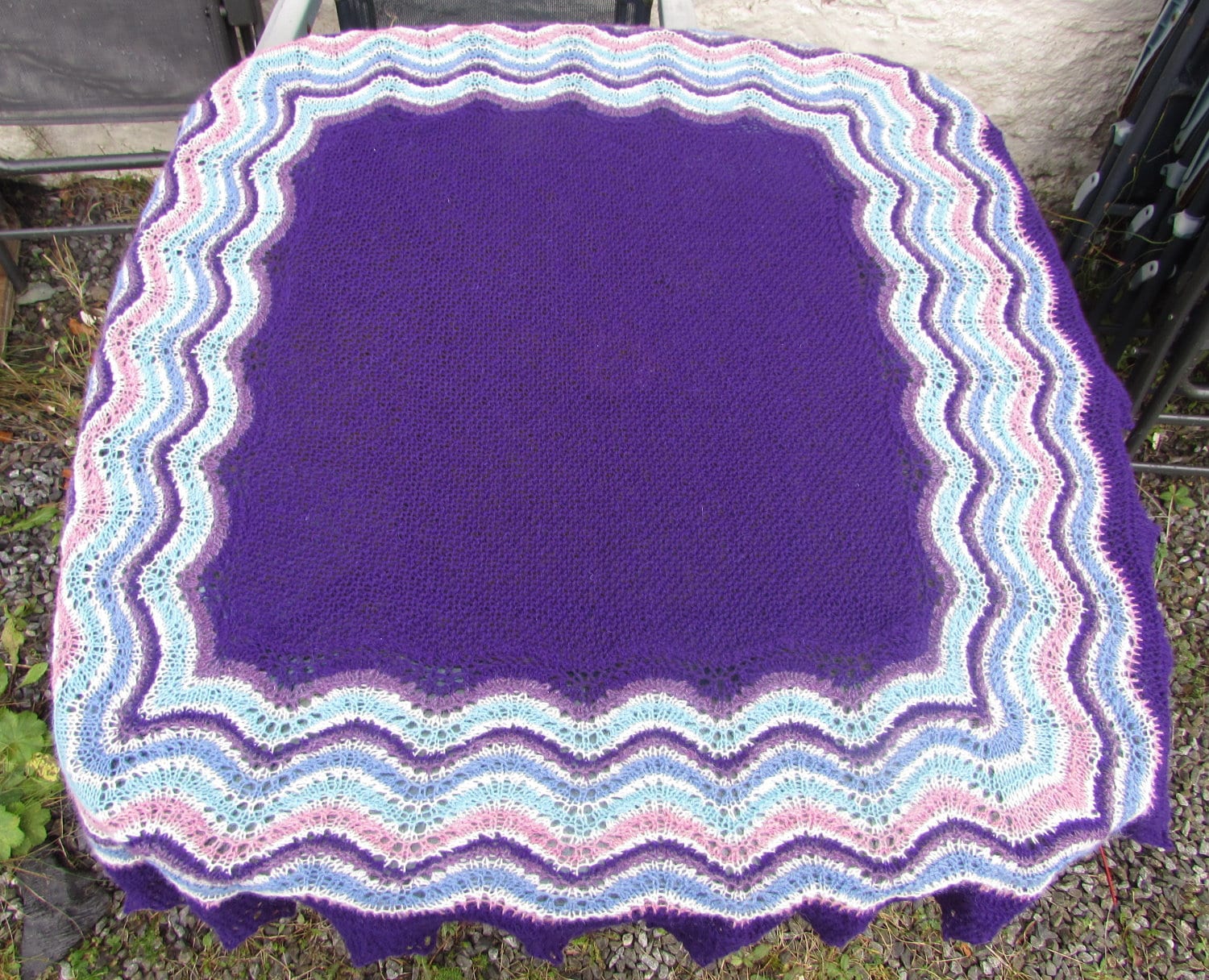 PDF, Traditional Hap Shawl, Knitting Pattern, Hand Knitting, Old Shale ...