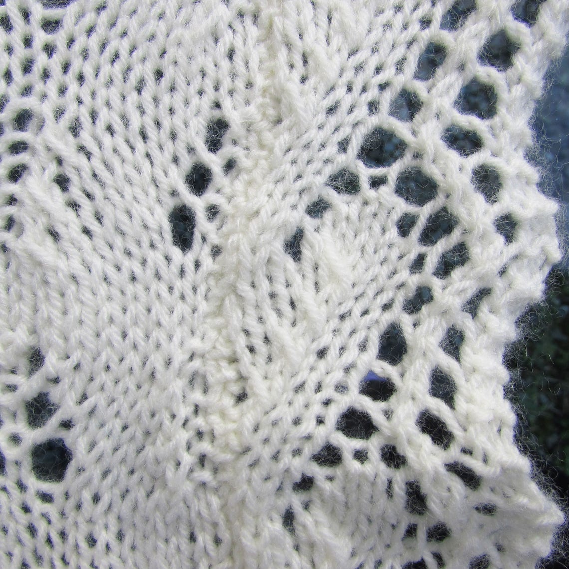 PDF, Baby Blanket, Knitting Pattern, Curving Lace Pattern, DK, 30 X 36 ...
