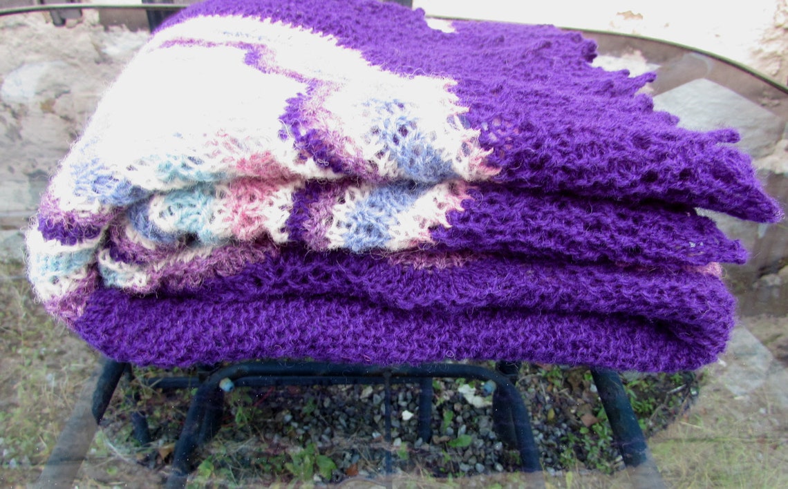 PDF, Traditional Hap Shawl, Knitting Pattern, Hand Knitting, Old Shale ...