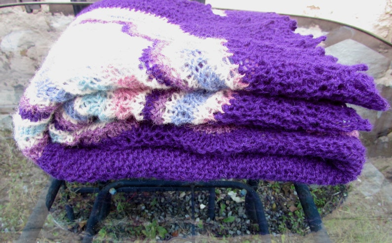 PDF, Traditional Hap Shawl, Knitting Pattern, Hand Knitting, Old Shale ...