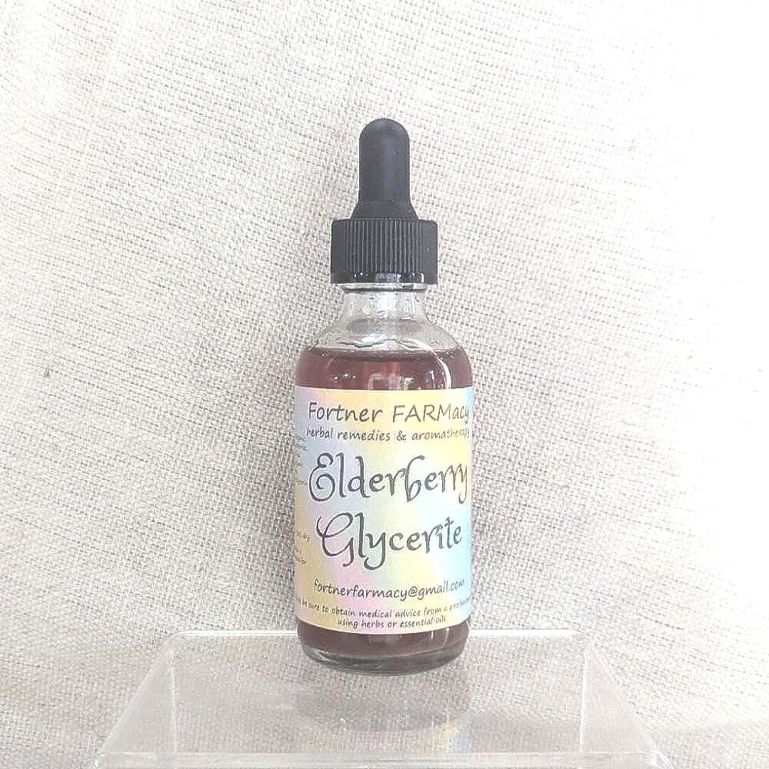 Elderberry Glycerite | Alcohol-free Herbal Extract |fortner Farmacy ...